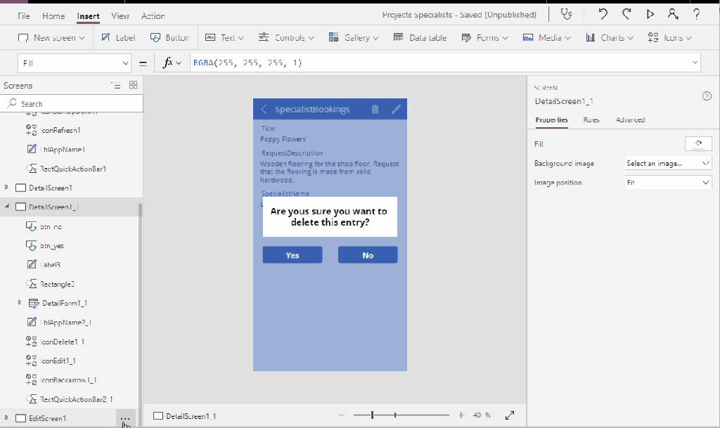 PowerApps – Modal Dialog / Pop Up – JackBinnall