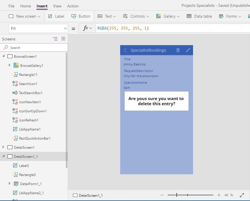 PowerApps – Modal Dialog / Pop Up – JackBinnall